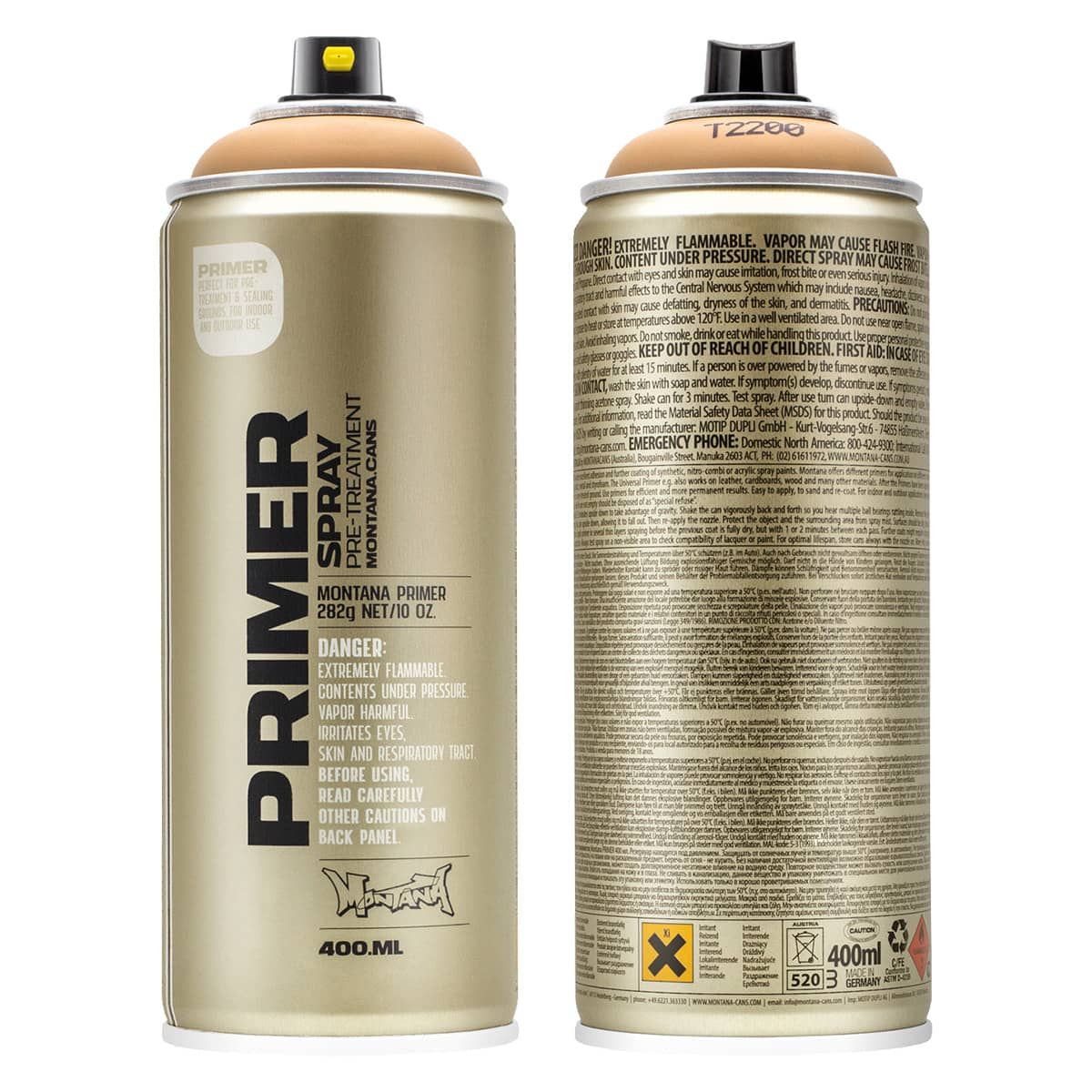 Montana Tech Spray, Styrofoam Primer - 400ml Can | Jerry's Artarama