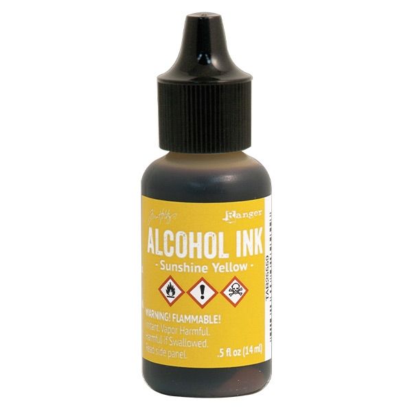 Tim Holtz Alcohol Ink - Sunshine Yellow, 1/2oz Bottle | Jerry's Artarama