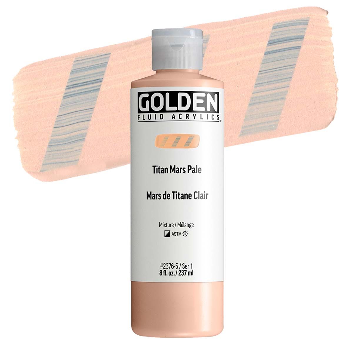 Golden Fluid Acrylic - Titan Mars Pale, 8oz Tube | Jerry's Artarama