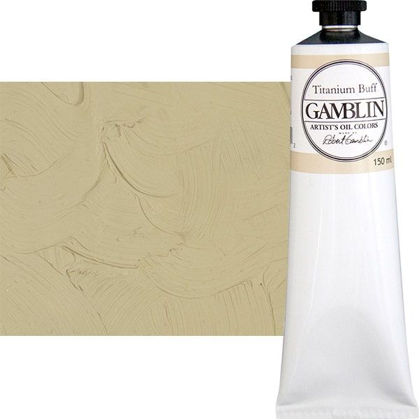 Gamblin Artists Oil - Titanium Buff, 150ml Tube | Jerry's Artarama