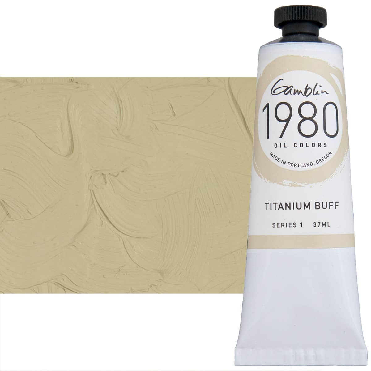 Gamblin 1980 Oil Colors - Titanium Buff, 37ml Tube | Jerry's Artarama