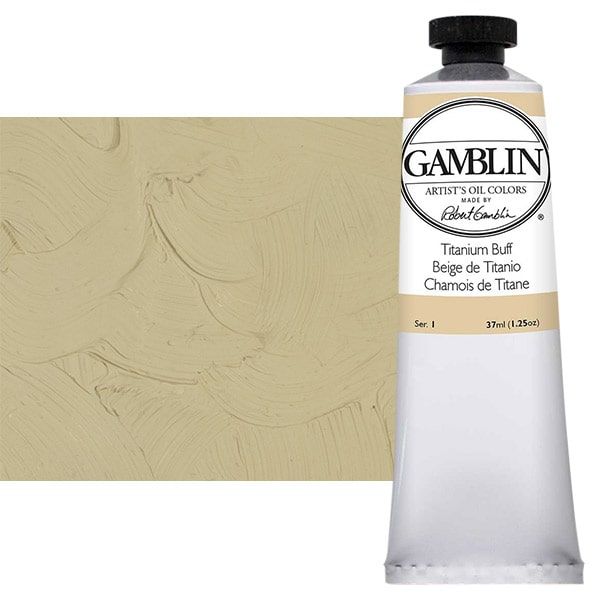 Gamblin Artists Oil - Titanium Buff, 37ml Tube | Jerry's Artarama