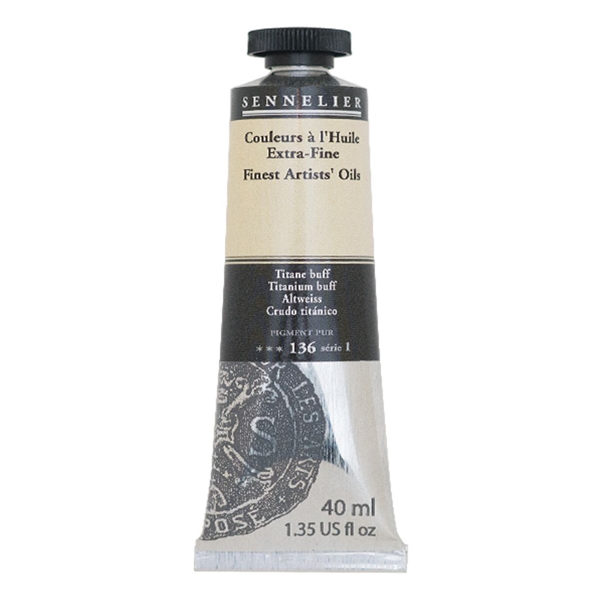 Sennelier Artists Extra-Fine Oil - Titanium Buff, 40 ml | Jerry's Artarama