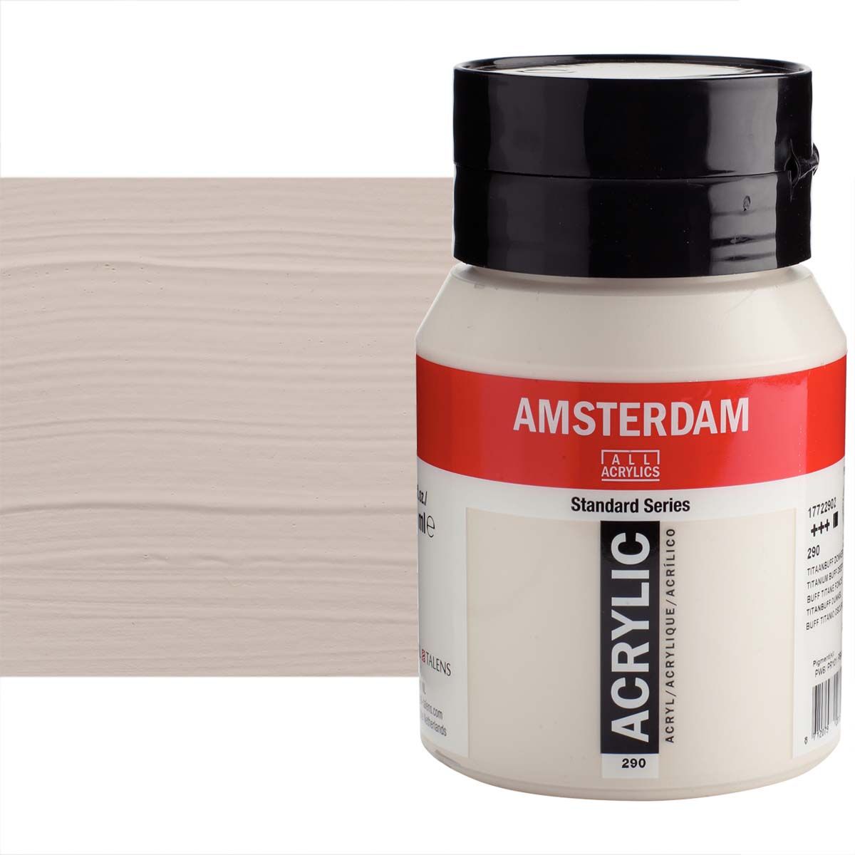 Amsterdam Standard Series Acrylic Paint - Titanium Buff Deep, 500ml Jar | Jerry's Artarama