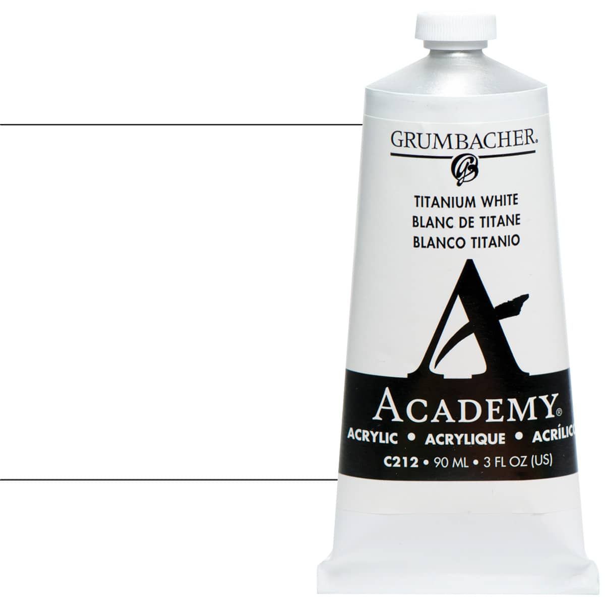Grumbacher Academy Acrylics Titanium White 90 ml | Jerry's Artarama