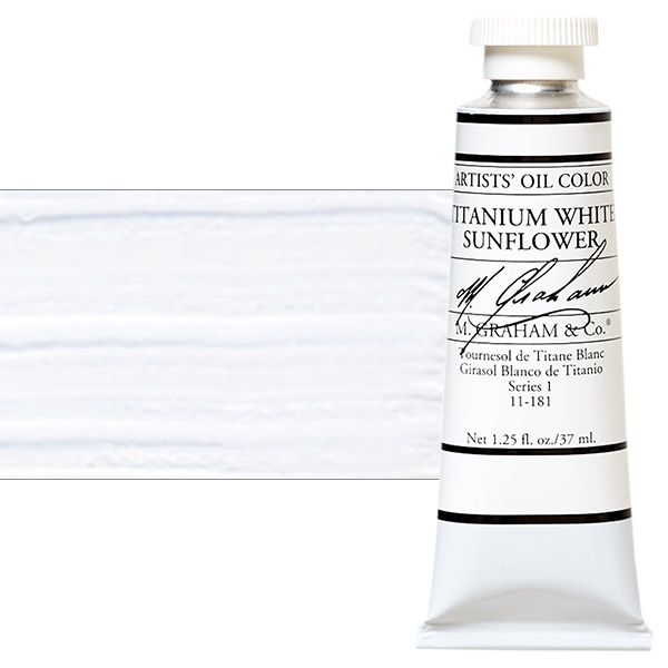 M Graham Oil Color 1.25Oz/37Ml Titanium White Sunflower | Jerry's Artarama