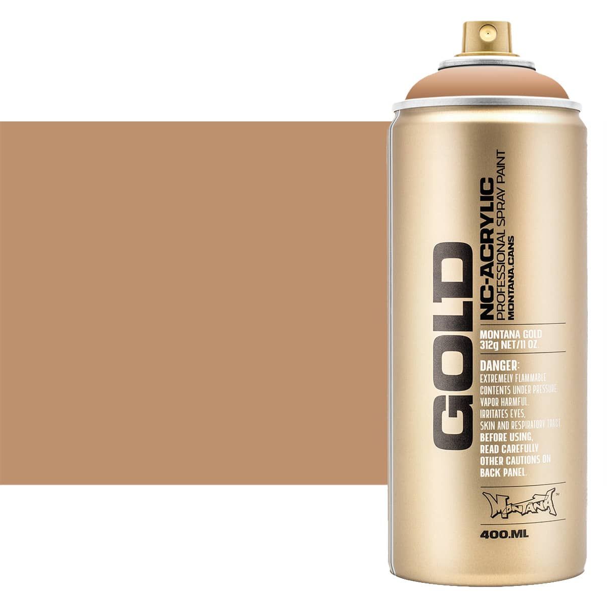 Montana GOLD Acrylic Professional Spray Paint 400 ml - Toffee | Jerry's Artarama