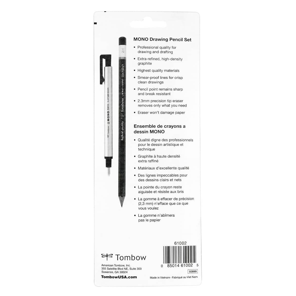 Tombow MONO Drawing Pencil Set of 6 with Eraser | Jerry's Artarama