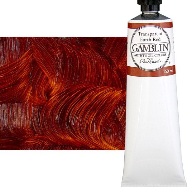Gamblin Artists Oil - Transparent Earth Red, 150ml Tube | Jerry's Artarama