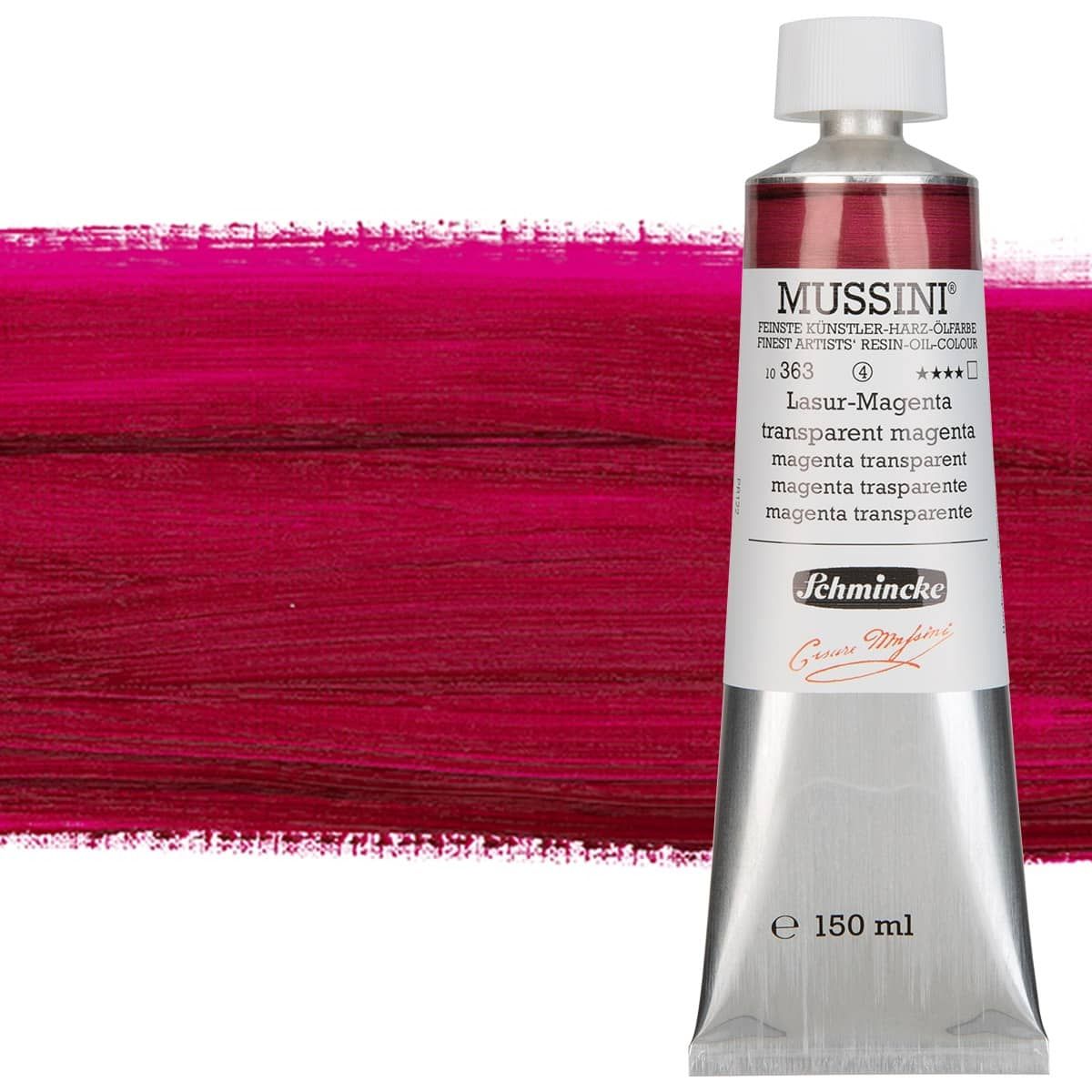 Schmincke Mussini Oil Color 150ml - Transparent Magenta | Jerry's Artarama