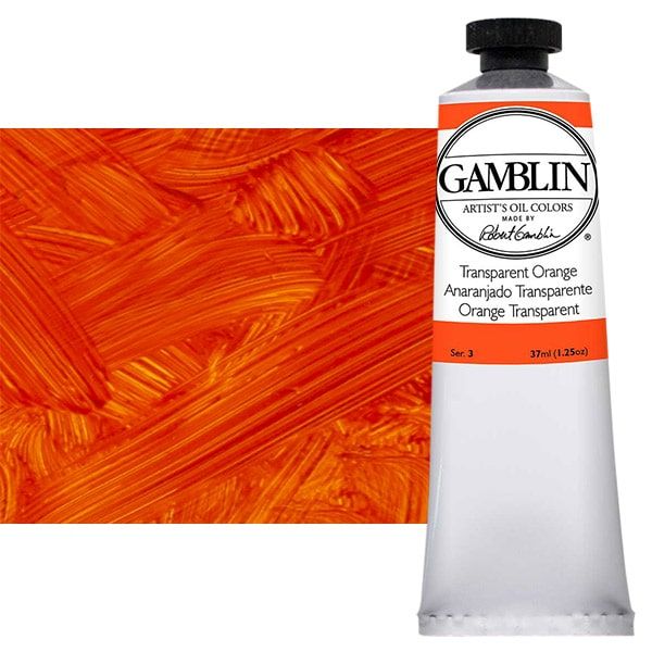Gamblin Artists Oil - Transparent Orange, 37ml Tube | Jerry's Artarama