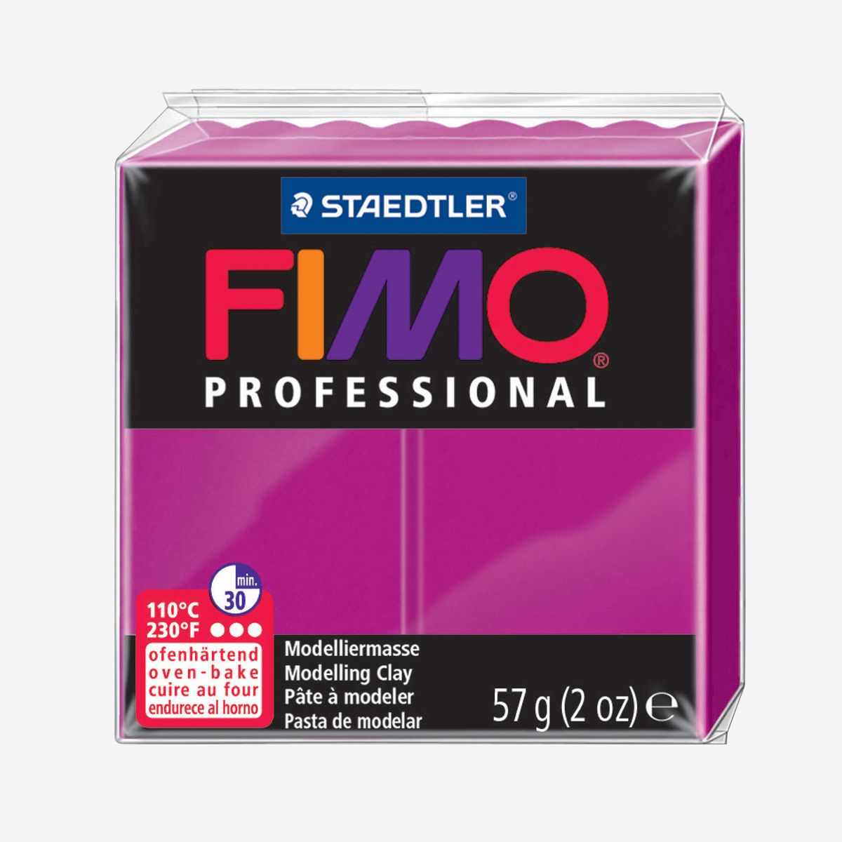 True Magenta 2 oz - FIMO Professional Modeling Clay | Jerry's Artarama