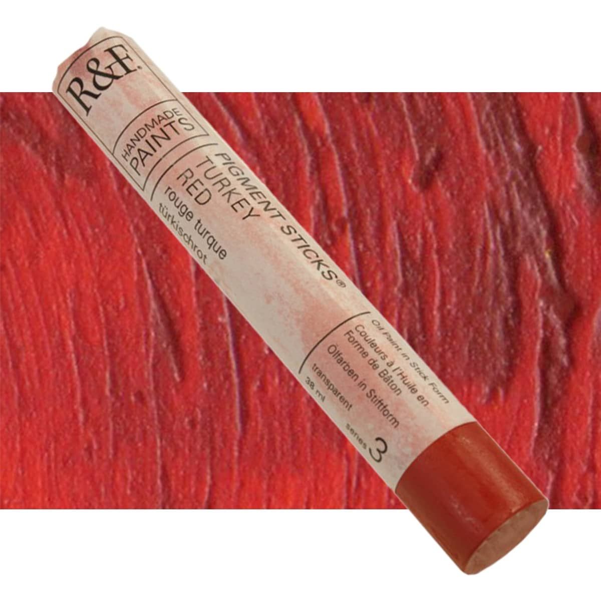 R&F Pigment Stick 38ml - Turkey Red | Jerry's Artarama