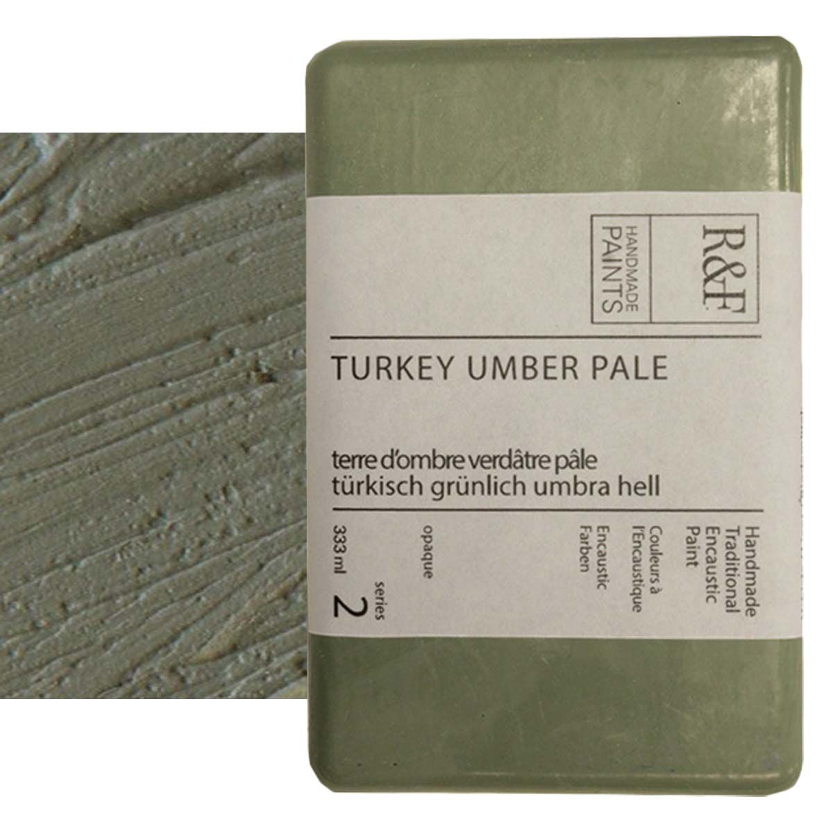 R&F Encaustic Handmade Paint 333 ml Block - Turkey Umber Pale | Jerry's ...
