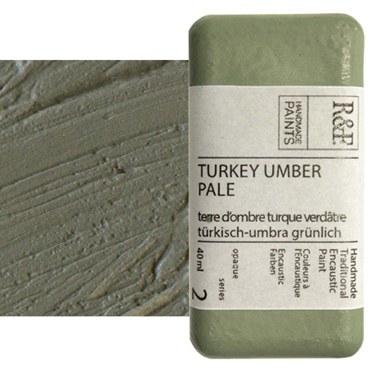 R&F Encaustic Handmade Paint 40 ml Block - Turkey Umber Pale | Jerry's ...