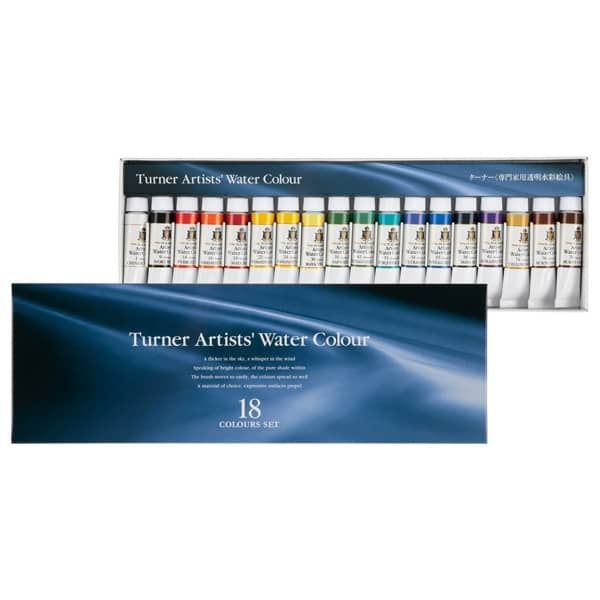 Turner Professional Artists Watercolor Set Of 18, 5ml Tubes | Jerry's ...