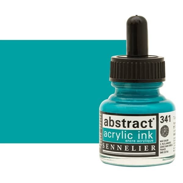 Sennelier Abstract Acrylic Ink 30ml Turquoise | Jerry's Artarama