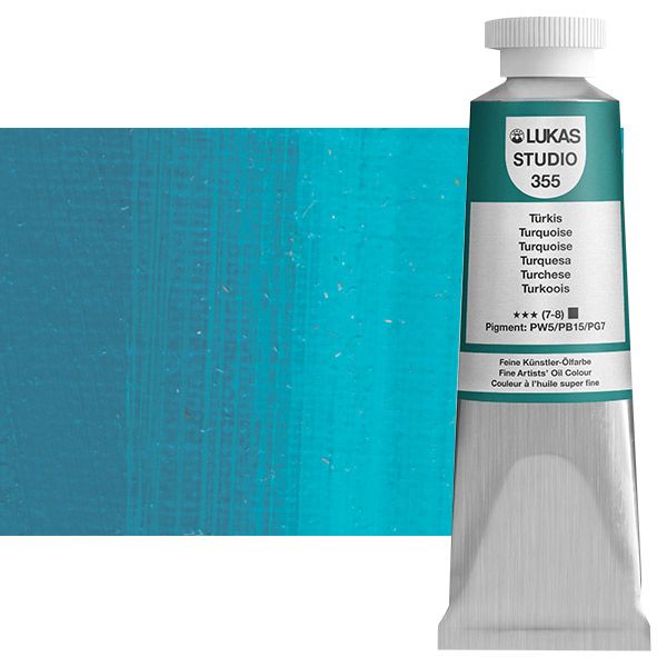 LUKAS Studio Oil Color - Turquoise, 37ml tube | Jerry's Artarama