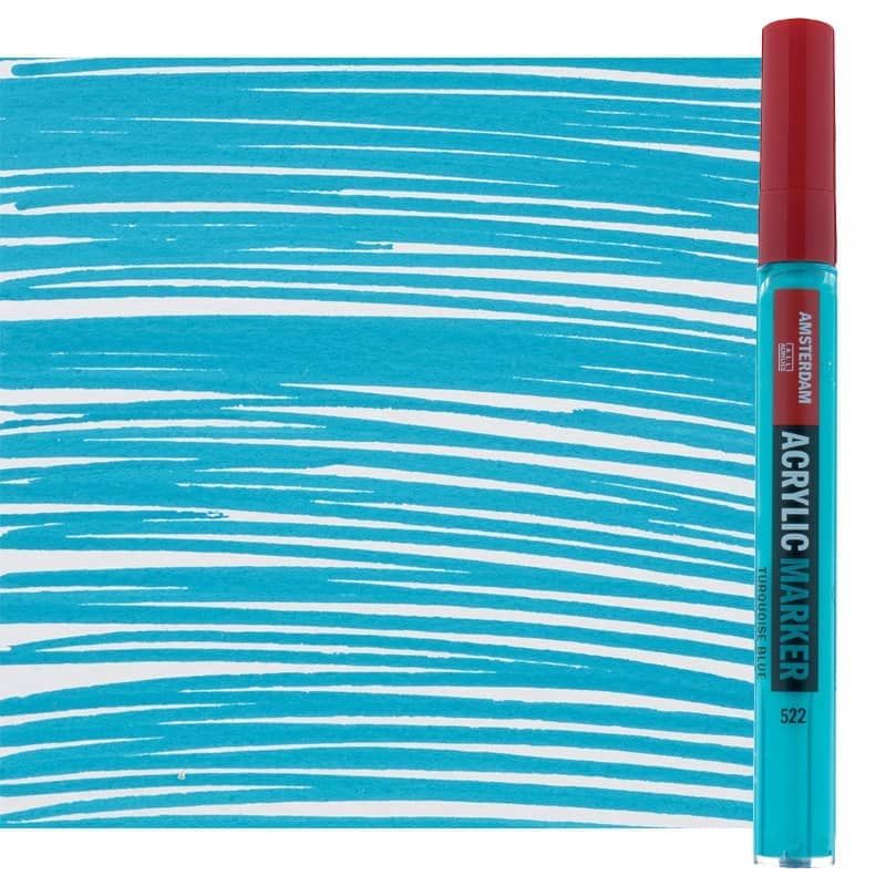 Amsterdam Acrylic Marker 4 mm Turquoise Blue | Jerry's Artarama