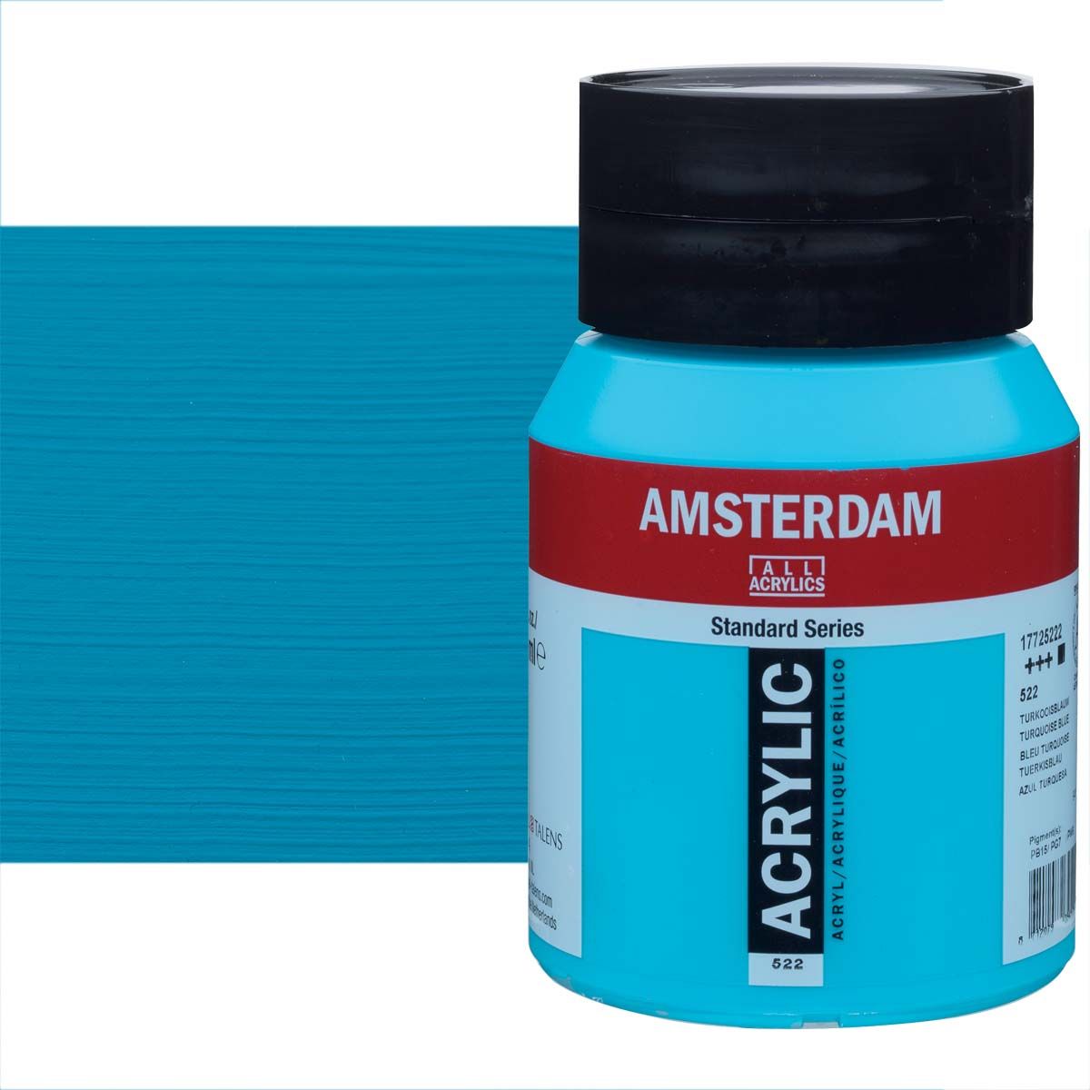 Amsterdam Standard Series Acrylic Paint - Turquoise Blue, 500ml Jar ...