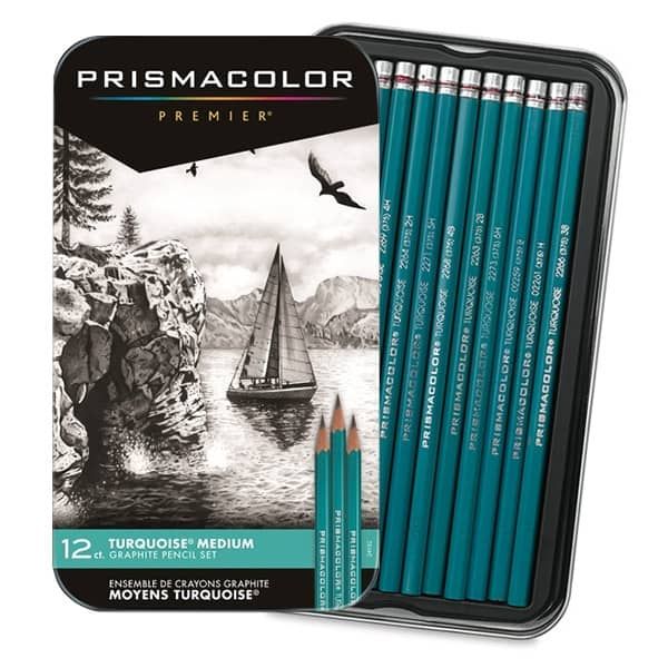 Prismacolor Turquoise Pencils Sketch (Set of 12) | Jerry's Artarama