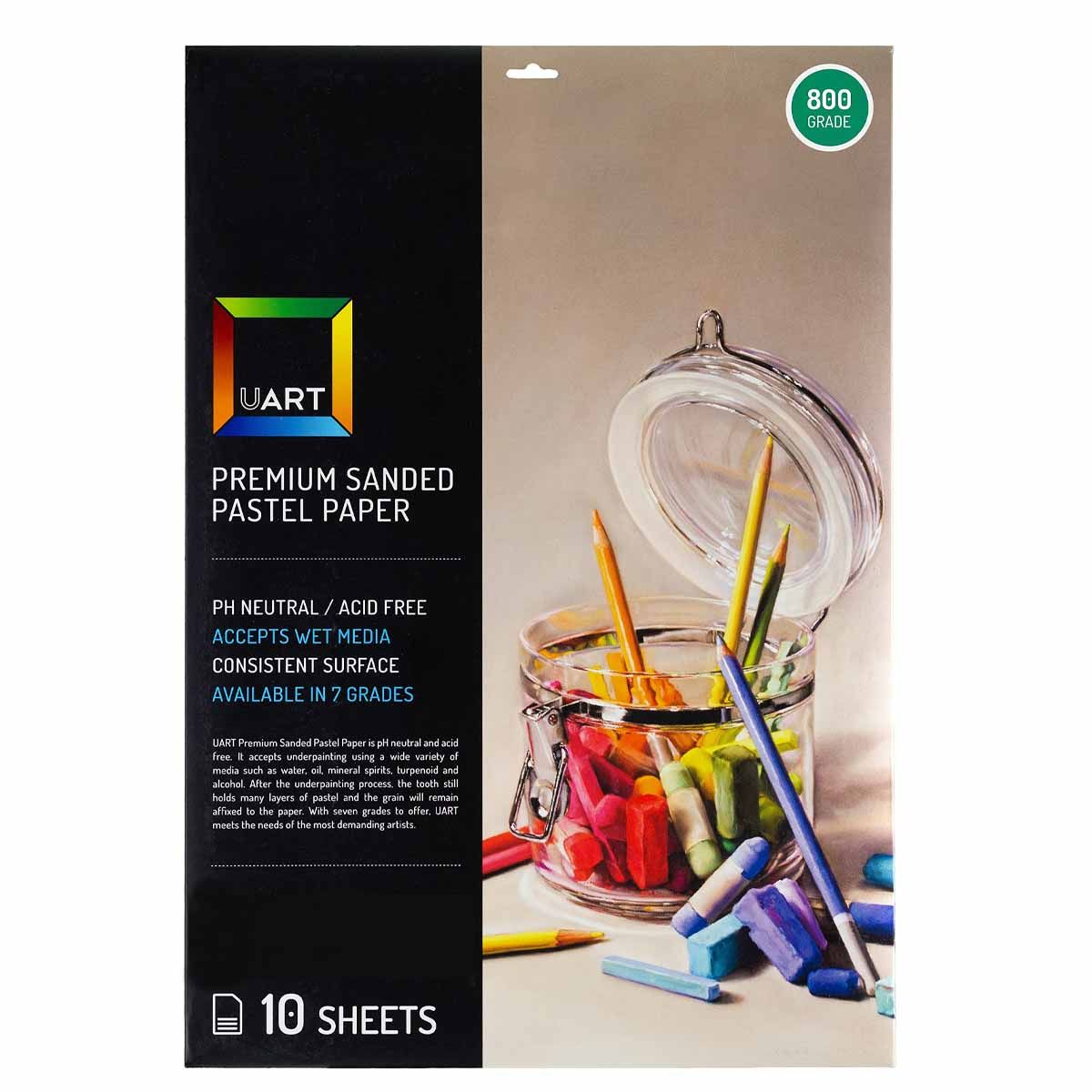 UART Sanded Pastel Paper 800 Grade 27" x 40" (Pack of 10) | Jerry's ...