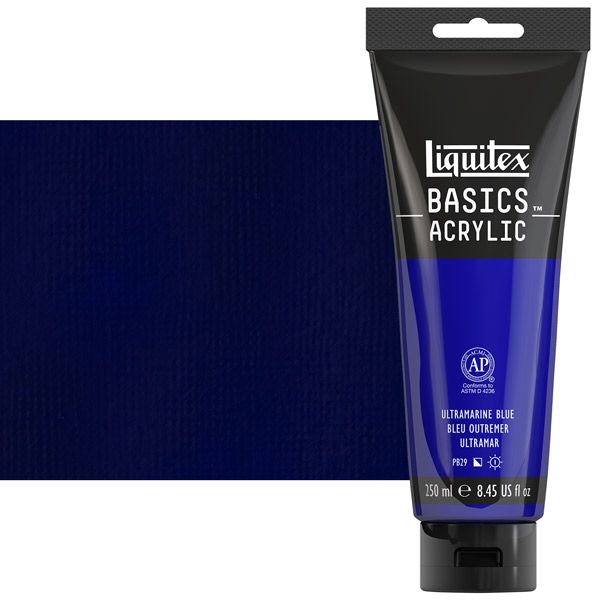 Liquitex Basics Acrylic Paint - Ultramarine Blue, 250ml Tube | Jerry's ...