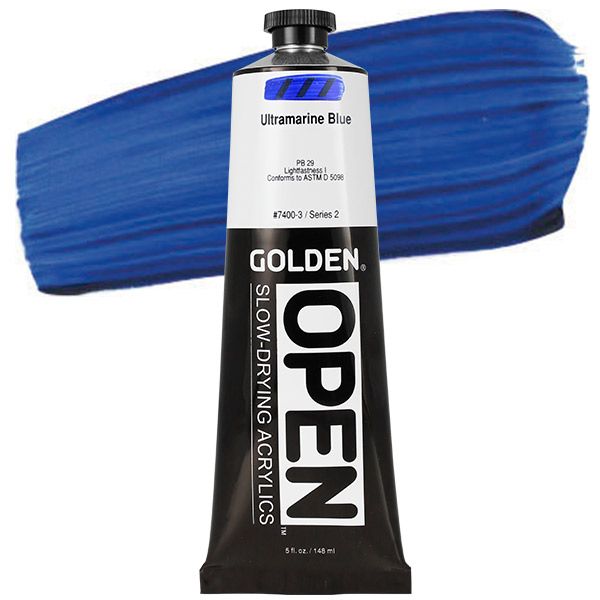 GOLDEN Open Acrylic Paints Ultramarine Blue 5 oz | Jerry's Artarama