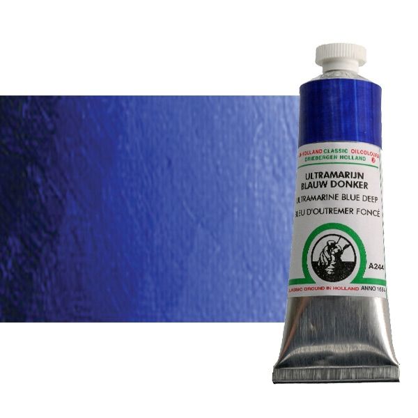 Old Holland Oil Color, Ultramarine Blue Deep, 40ml Tube | Jerry's Artarama