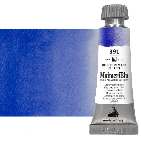 MaimeriBlu Watercolor - Ultramarine Light, 12ml | Jerry's Artarama