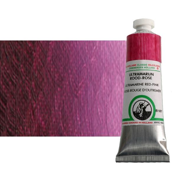 Old Holland Oil Color, Ultramarine Red Pink, 40ml Tube | Jerry's Artarama