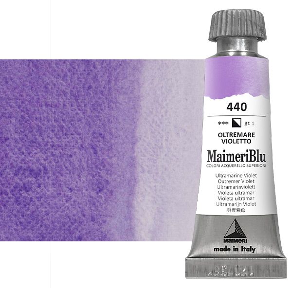 MaimeriBlu Watercolor - Ultramarine Violet, 12ml | Jerry's Artarama