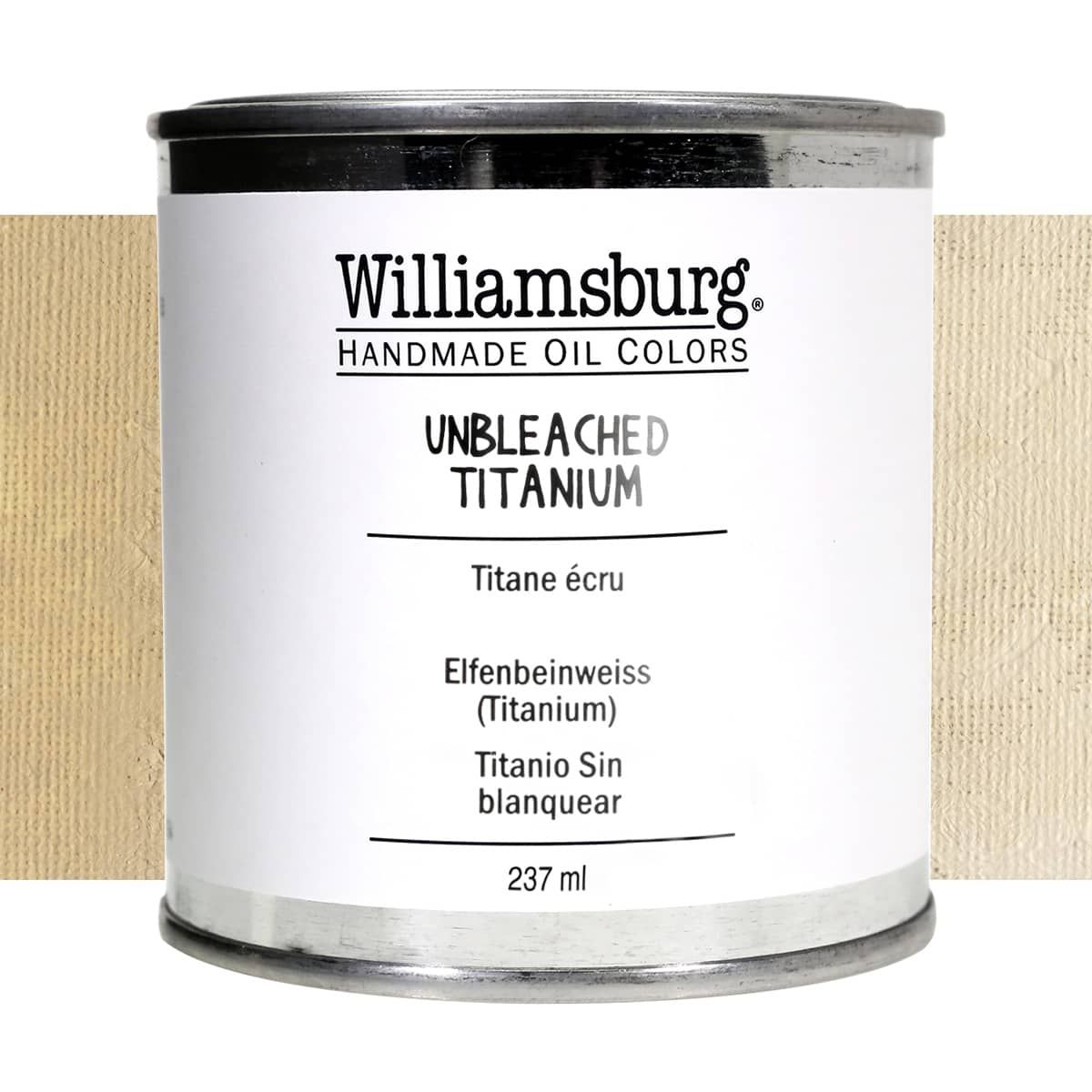 Williamsburg Handmade Oil Paint - Unbleached Titanium, 237ml Can ...