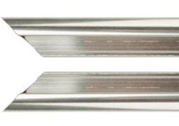 Basic Metal Sectional Frame Pair of 18" - Shiny Silver | Jerry's Artarama