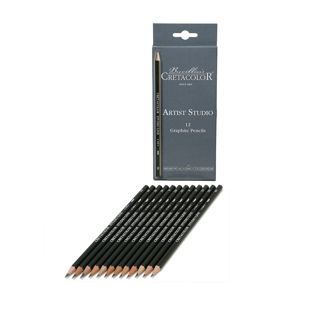 Cretacolor Artist Studio Set of 12 Graphite Pencils | Jerry's Artarama