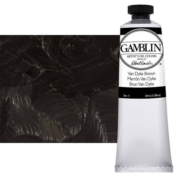 Gamblin Artists Oil - Van Dyke Brown, 37ml Tube | Jerry's Artarama