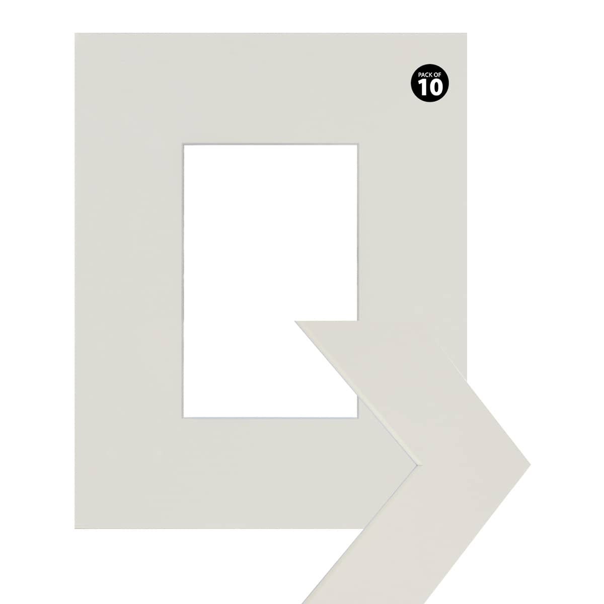 Viewpoint Mat 4 ply 10-Pack Style D - Cream | Jerry's Artarama