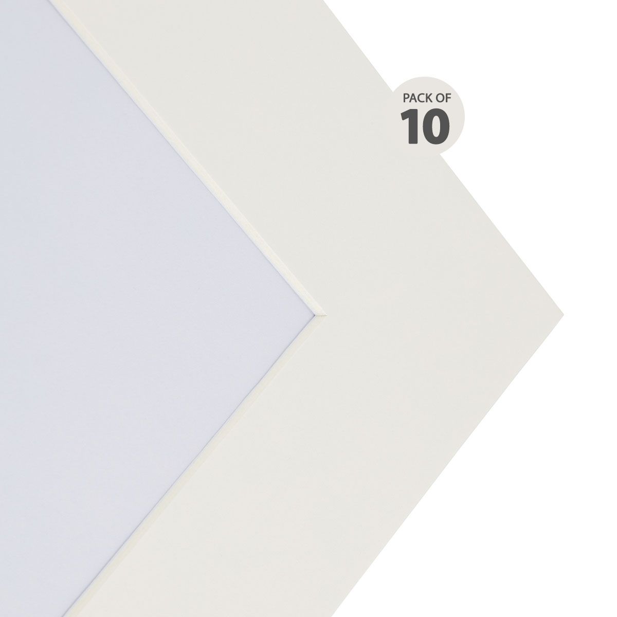 Viewpoint Mat 4 ply 10-Pack Style E - Cream | Jerry's Artarama