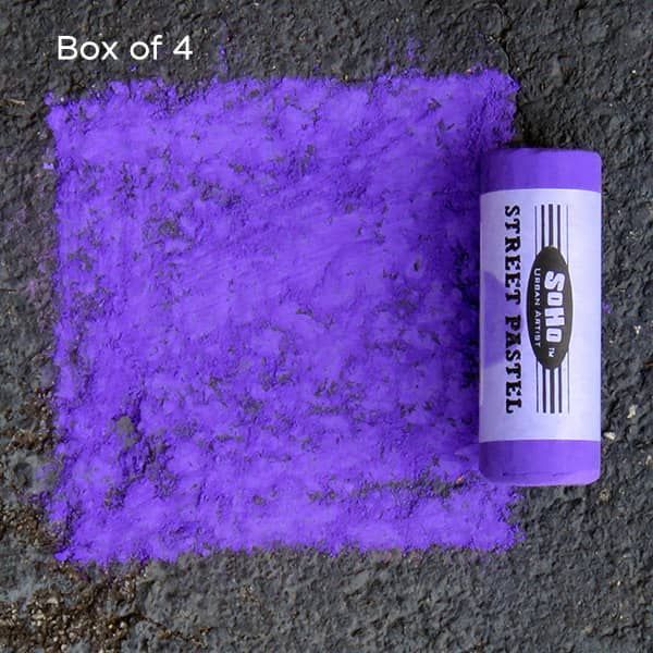 Box of 4 Soho Jumbo Street Pastels Violet | Jerry's Artarama