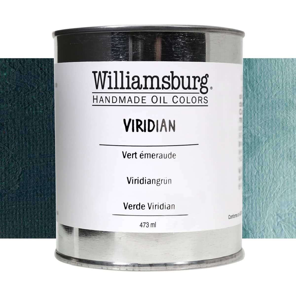 Williamsburg Handmade Oil Paint - Viridian, 473ml Can | Jerry's Artarama
