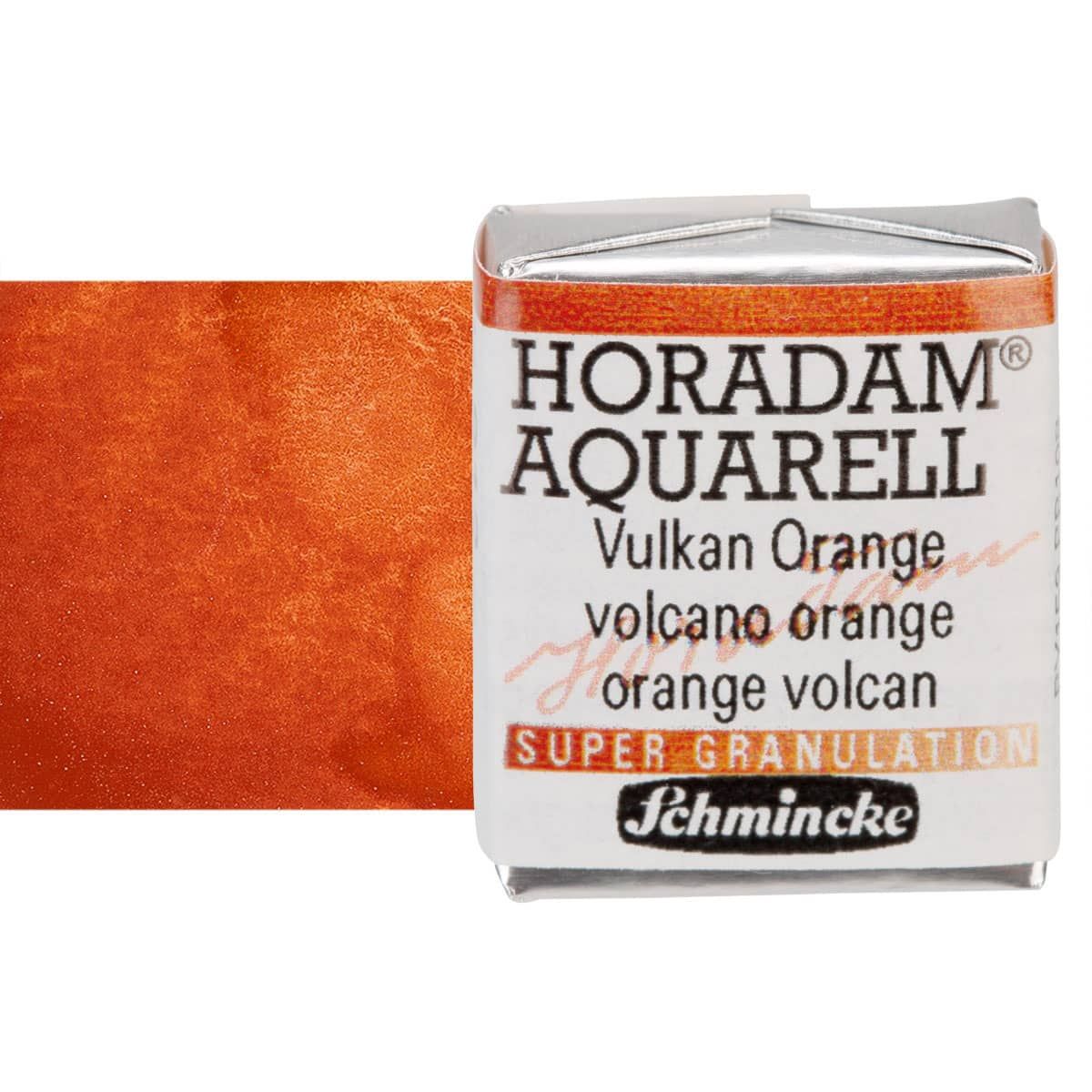 Schmincke Horadam Watercolor Volcano Orange Half-Pan | Jerry's Artarama