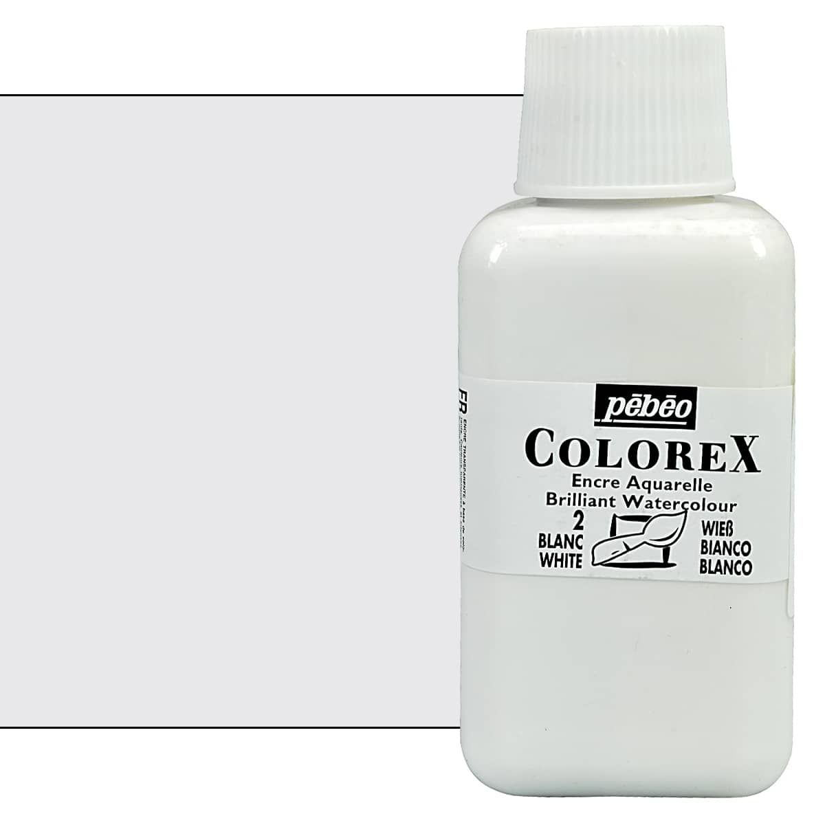 Pebeo Colorex Watercolor Ink White, 250ml | Jerry's Artarama