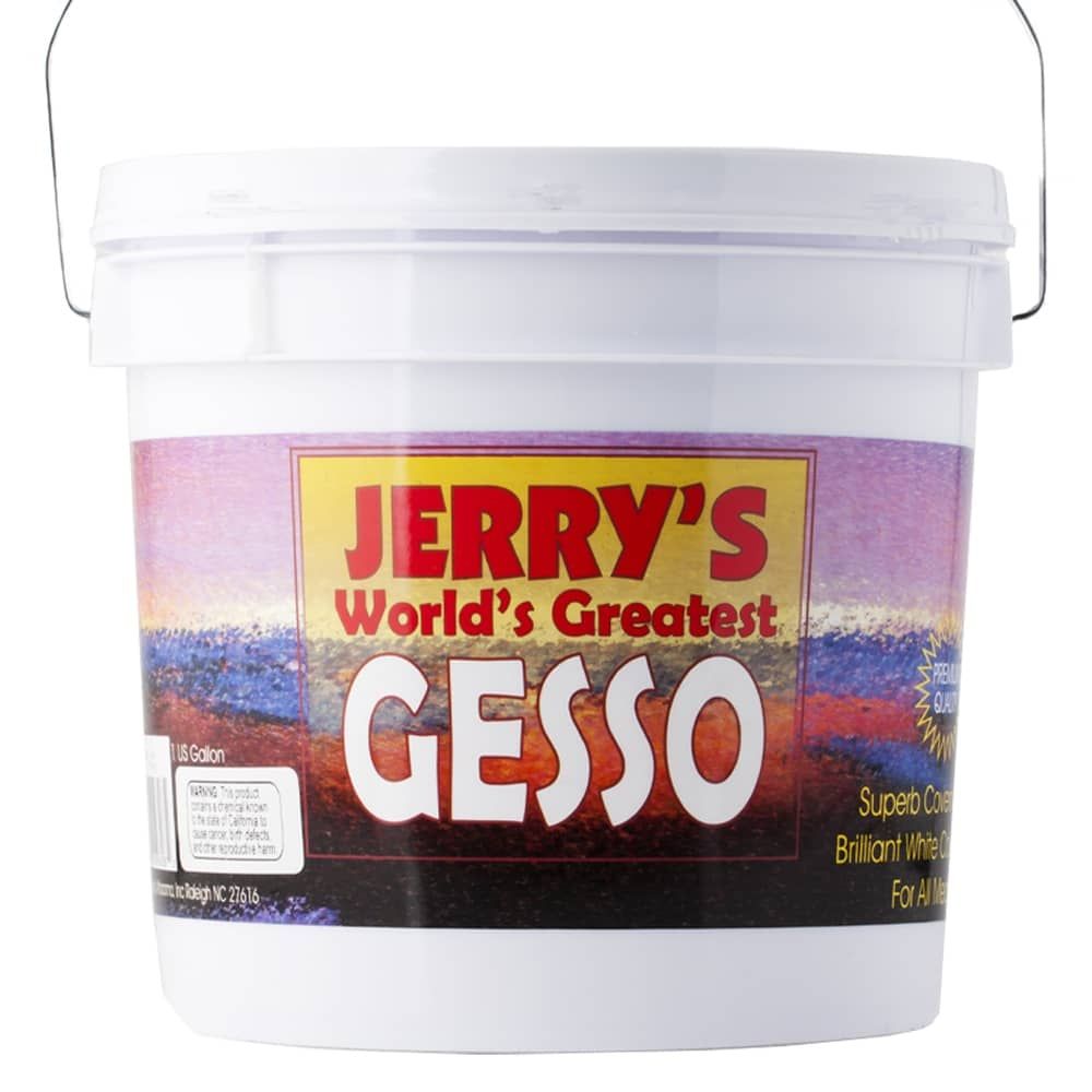World's Greatest White Acrylic Gesso Primer - 1 Gallon Pail | Jerry's ...