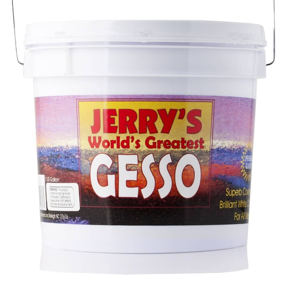 World's Greatest White Acrylic Gesso Primer - 1 Gallon Pail | Jerry's ...
