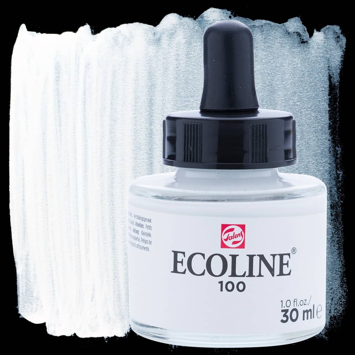 Ecoline Liquid Watercolor, White 30ml Pipette Jar | Jerry's Artarama