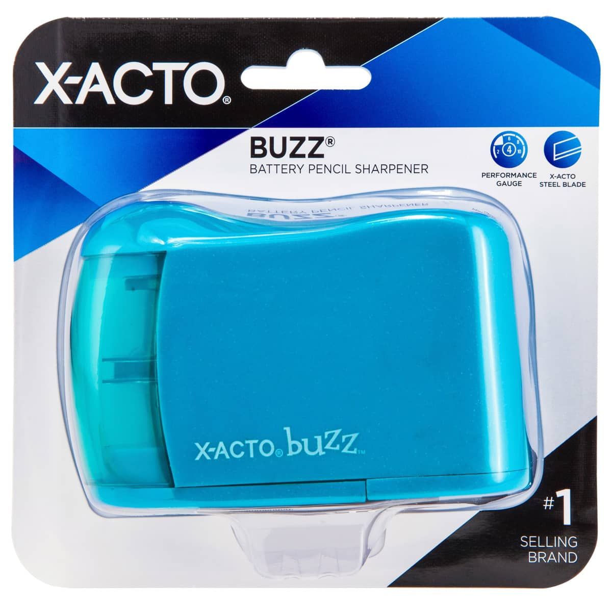 X-ACTO Blue Buzz Battery Powered Pencil Sharpener | Jerry's Artarama