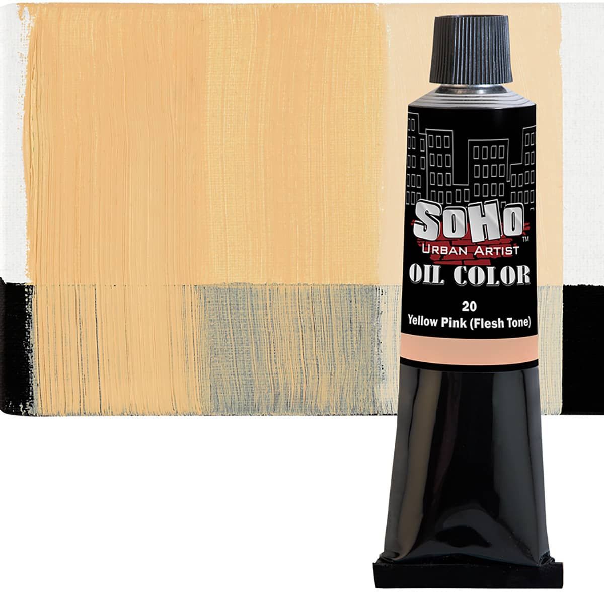 Soho Artist Oil Color Yellow Pink Flesh Tone, 170ml Tube | Jerry's Artarama