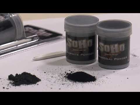 SoHo Urban Artist Drawing Powder, 40ml Set of 2 (Graphite & Charcoal ...