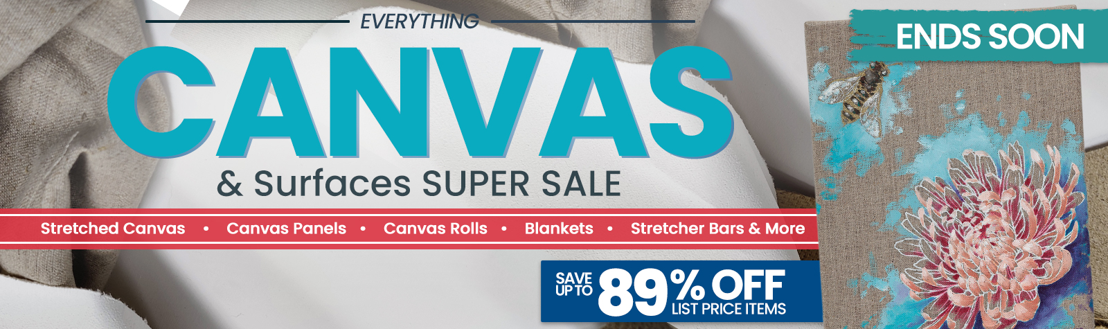 Big Canvas & Surfaces Super Sale | Jerry's Artarama